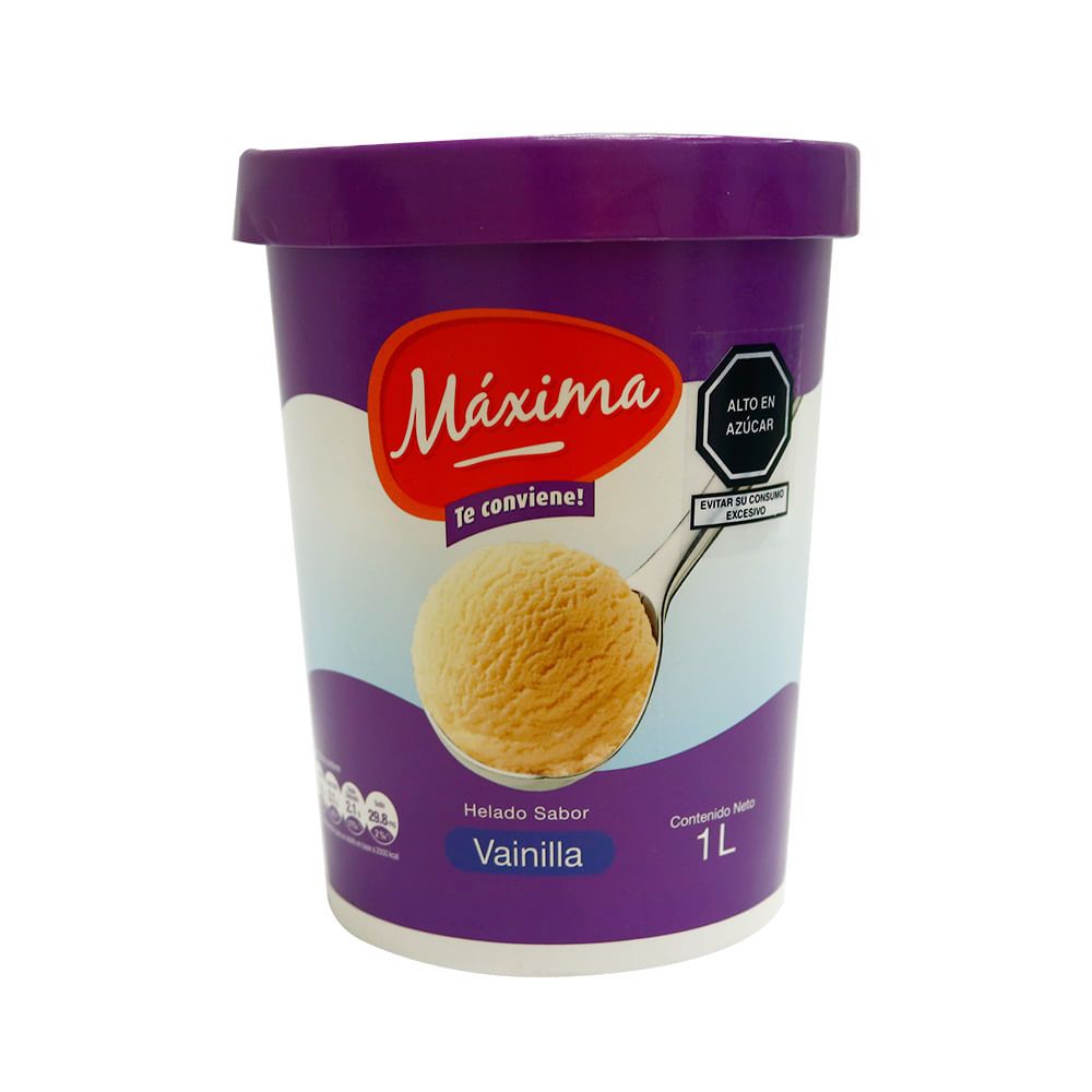Helado Vainilla Maxima Pote 1 Litro - spidregpe